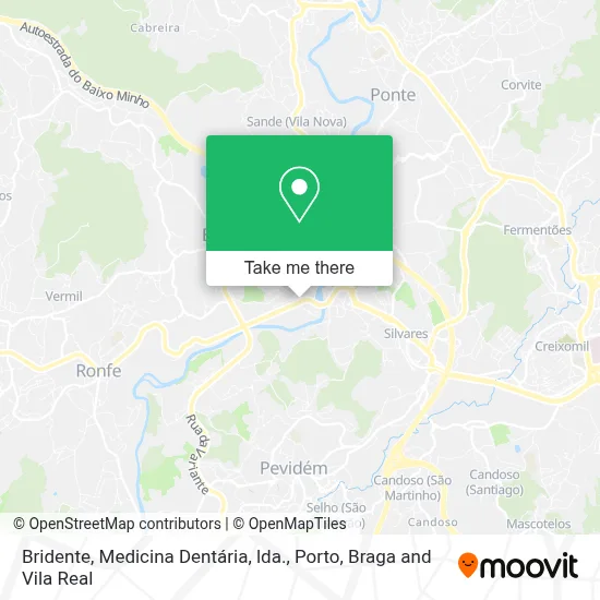Como chegar a Bridente, Medicina Dentária, lda. em Brito por autocarro?