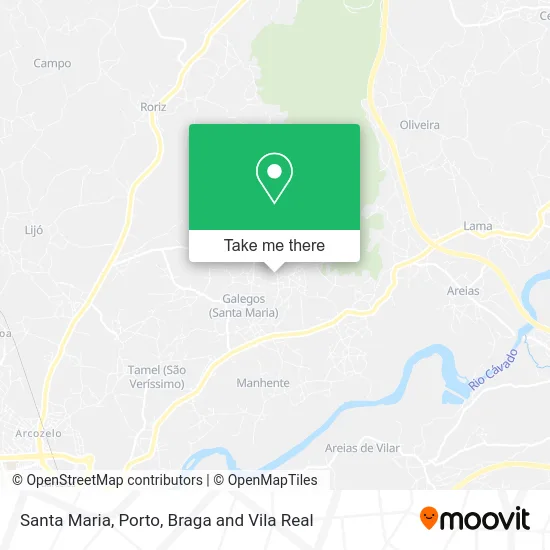 How to Get to Santa Maria in Galegos (Santa Maria) by Bus?