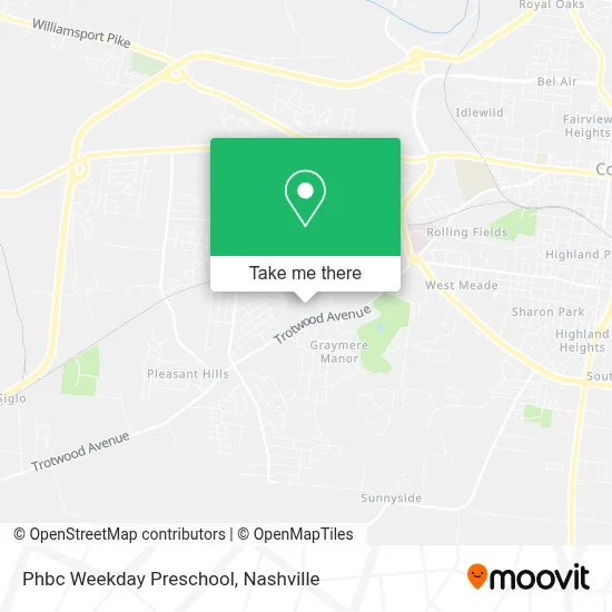 How to Get to Phbc Weekday Preschool in Nashville by Bus?