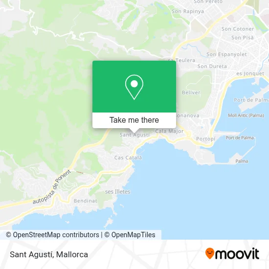 How to Get to Sant Agustí in Palma by Bus?
