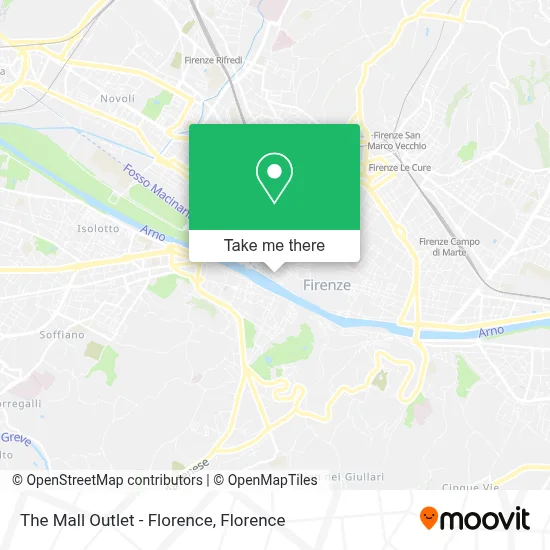 How to Get to The Mall Outlet - Florence by Bus, Train or Light Rail?