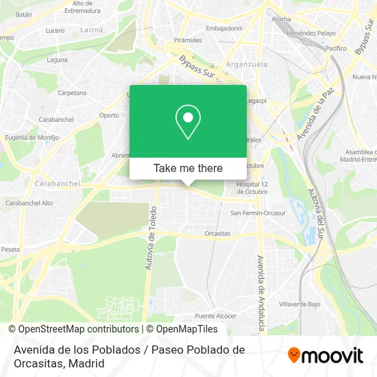 How to Get to Avenida de los Poblados / Paseo Poblado de Orcasitas in ...
