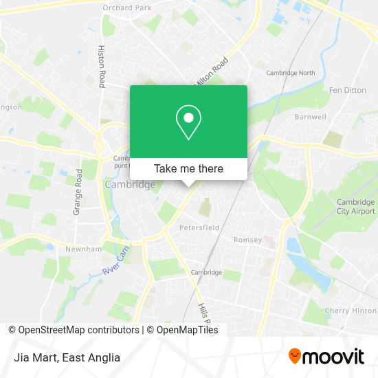 How to Get to Jia Mart in Cambridge by Bus or Train?