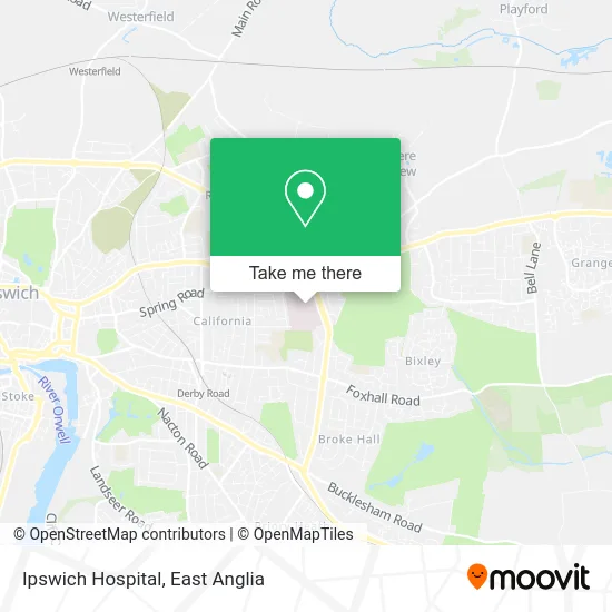How to Get to Ipswich Hospital by Bus or Train?