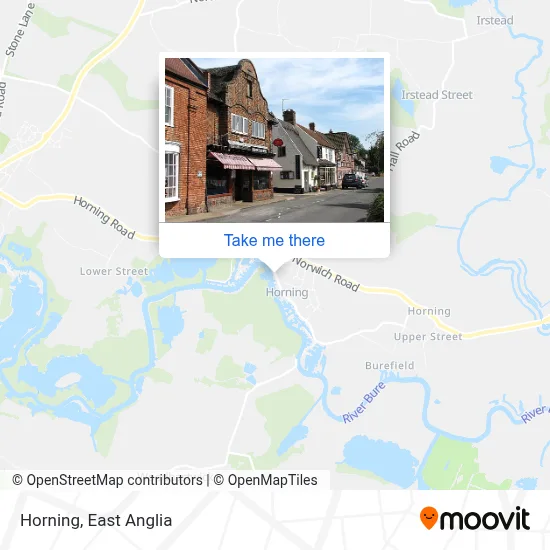 How to Get to Horning in North Norfolk by Bus or Train?