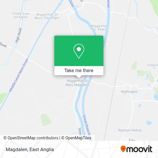 How to Get to Magdalen in King'S Lynn And West Norfolk by Bus or Train?