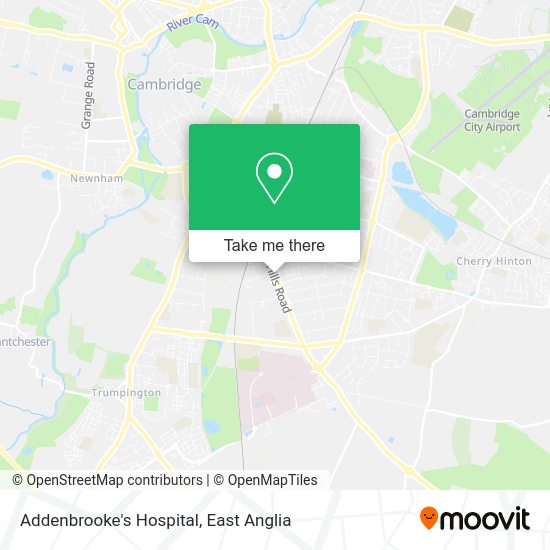 How to Get to Addenbrooke's Hospital in Cambridge by Bus or Train?