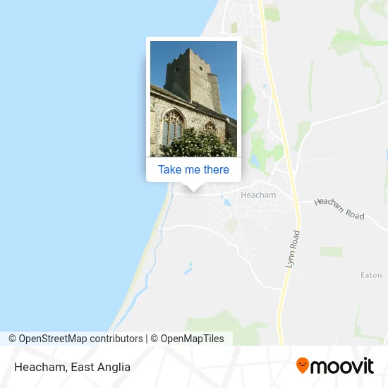 How to Get to Heacham in King'S Lynn And West Norfolk by Bus?