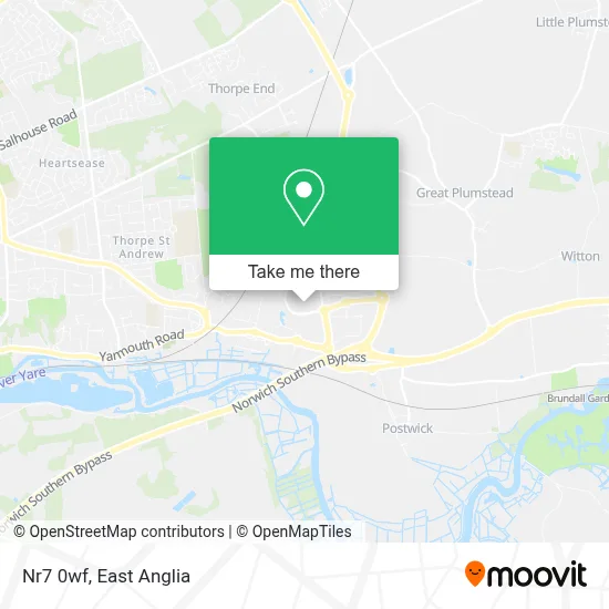 How to Get to Nr7 0wf in Broadland by Bus or Train?