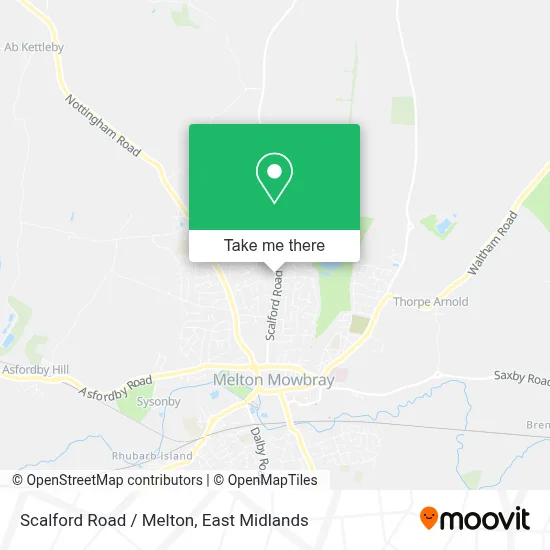 How to Get to Scalford Road / Melton by Bus or Train?