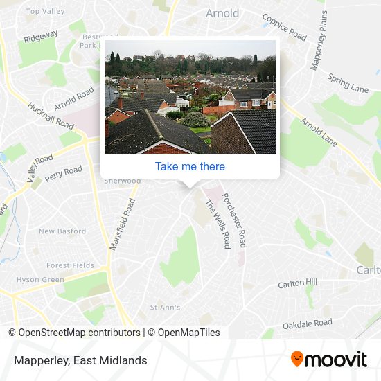 How to Get to Mapperley in Nottingham by Bus or Light Rail?