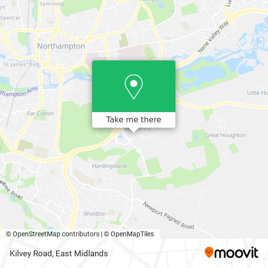 How to get to Kilvey Road in Northampton by Bus?