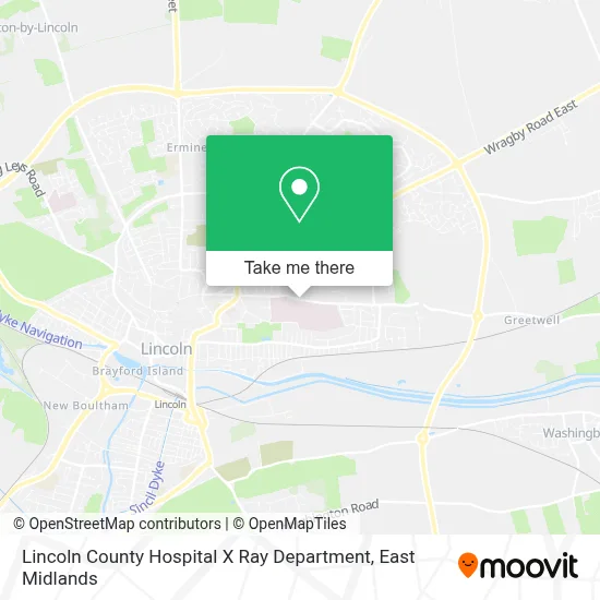 How to Get to Lincoln County Hospital X Ray Department by Bus or Train?