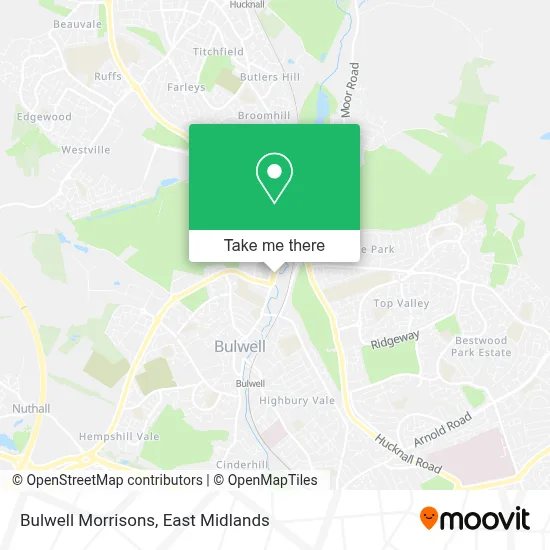 How to Get to Bulwell Morrisons in Nottingham by Bus, Light Rail or Train?