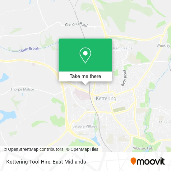 How to Get to Kettering Tool Hire by Bus or Train?