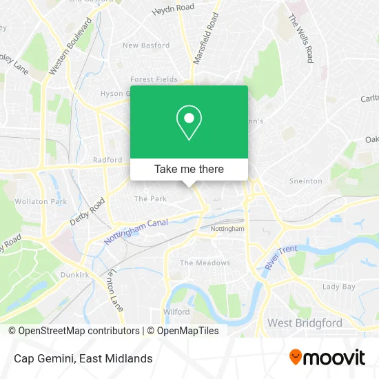 How to Get to Cap Gemini in Nottingham by Bus or Train?