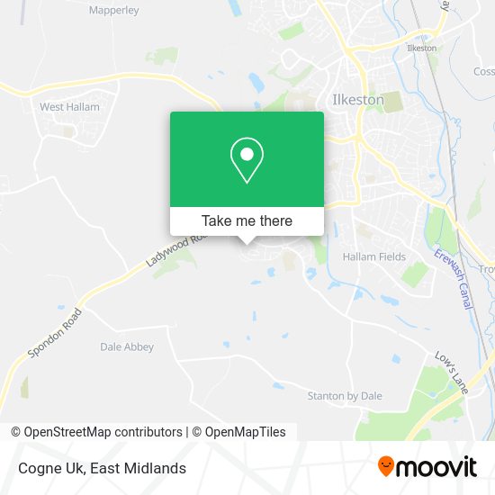 How to get to Cogne Uk in Erewash by bus?