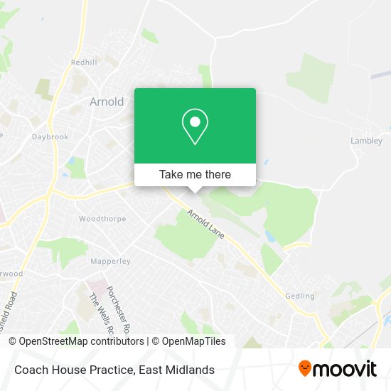 How to get to Coach House Practice in Gedling by bus or light rail?