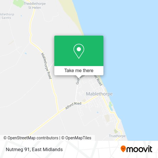 How to get to Nutmeg 91 in East Lindsey by bus?