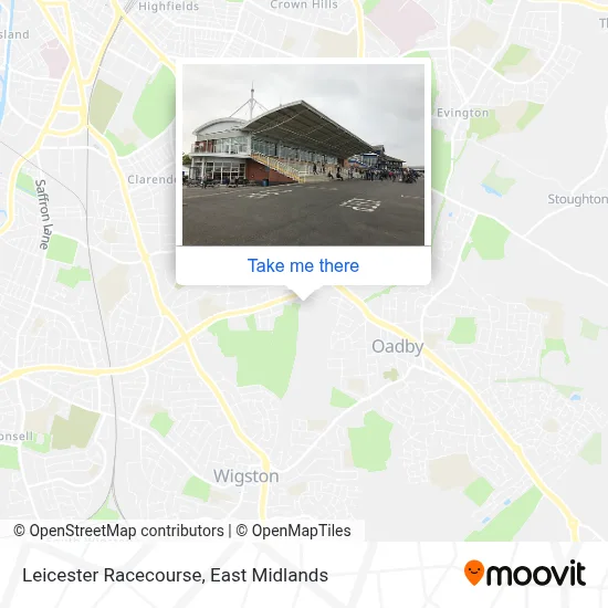 How to Get to Leicester Racecourse in Oadby And Wigston by Bus?