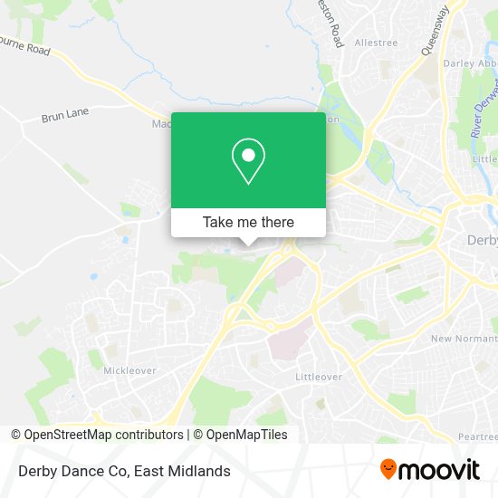 How to get to Derby Dance Co by bus?