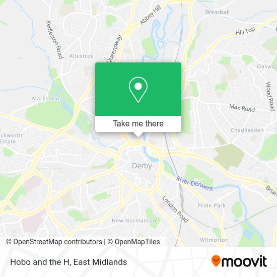 How to get to Hobo and the H in Derby by bus?