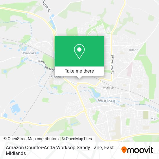 How to Get to Amazon Counter-Asda Worksop Sandy Lane in Bassetlaw by Bus?