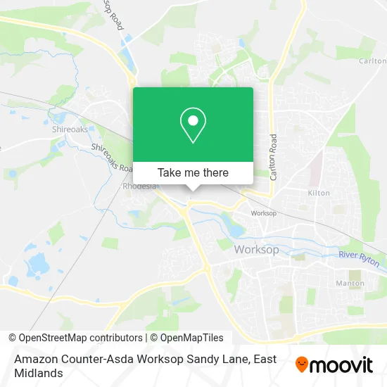 How to Get to Amazon Counter-Asda Worksop Sandy Lane in Bassetlaw by ...