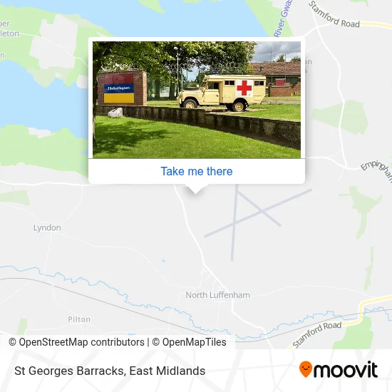 How to Get to St Georges Barracks in Rutland by Bus or Train?