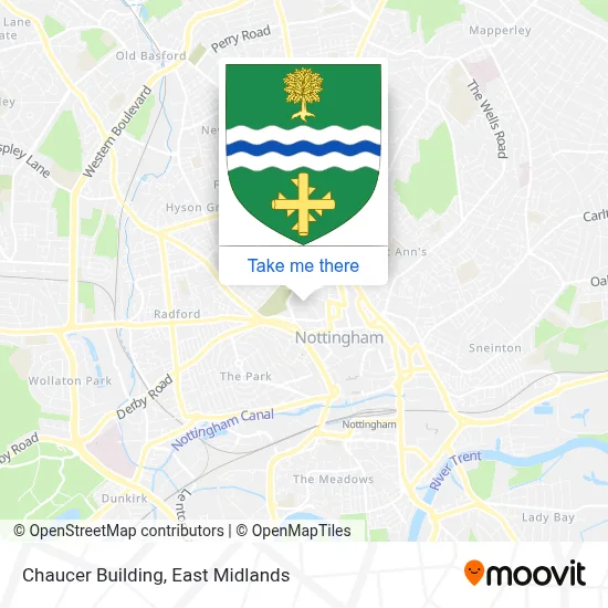 How to Get to Chaucer Building in Nottingham by Bus or Light Rail?