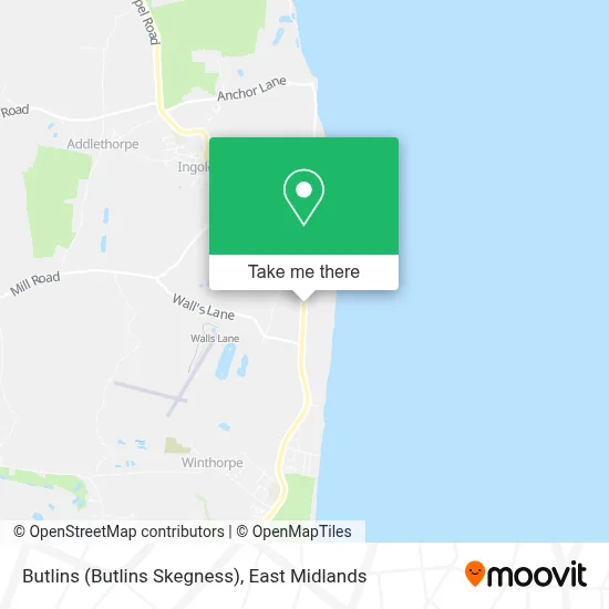 How to Get to Butlins (Butlins Skegness) in East Lindsey by Bus?