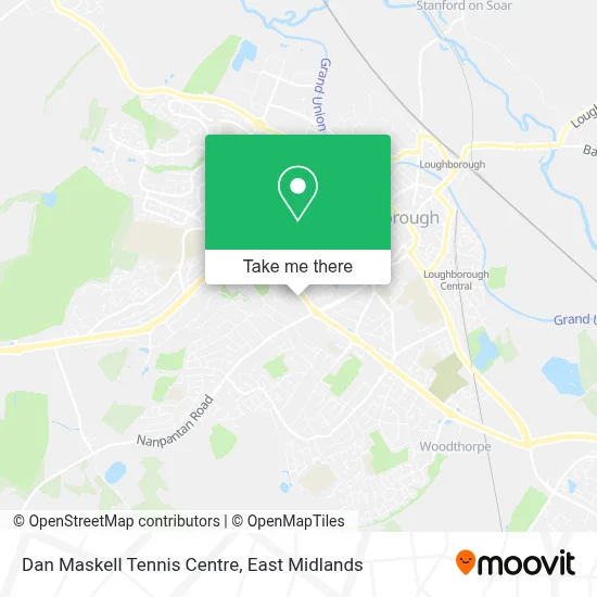 How to Get to Dan Maskell Tennis Centre in Charnwood by Bus?