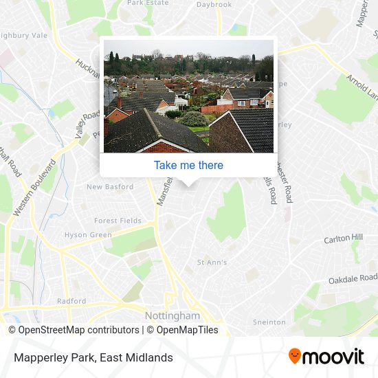 How to Get to Mapperley Park in Nottingham by Bus, Train or Light Rail?