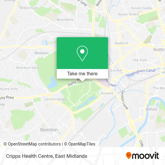 How to Get to Cripps Health Centre in Nottingham by Bus, Train or Light ...