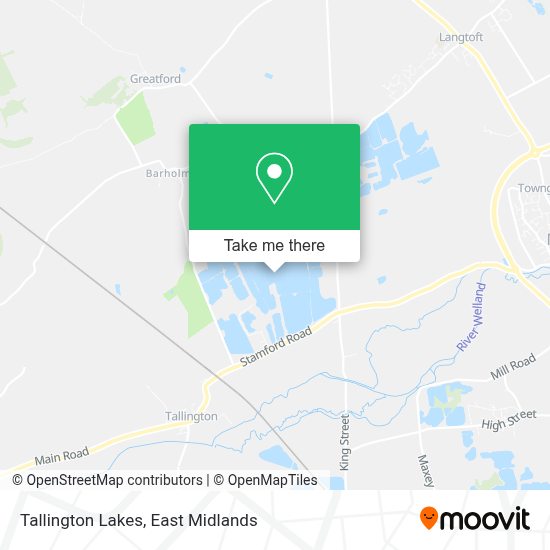How to Get to Tallington Lakes in South Kesteven by Bus?