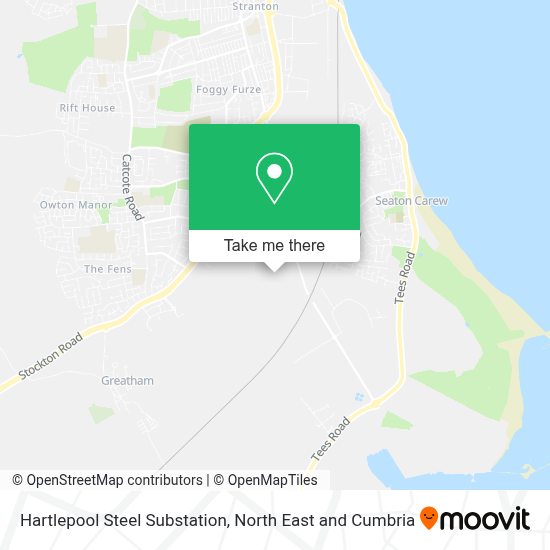 How to Get to Hartlepool Steel Substation by Bus or Train?