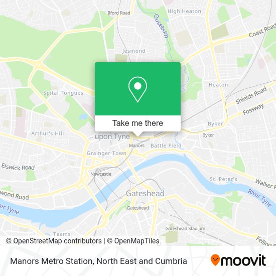 How to Get to Manors Metro Station in Newcastle Upon Tyne by Bus ...