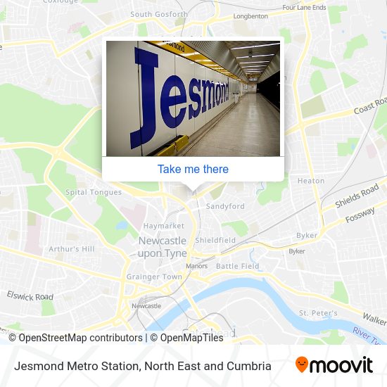 How to Get to Jesmond Metro Station in Newcastle Upon Tyne by Bus or ...