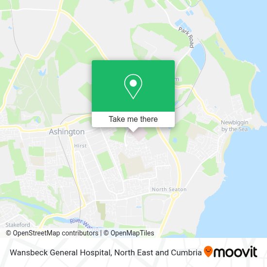 How to Get to Wansbeck General Hospital in Northumberland by Bus?