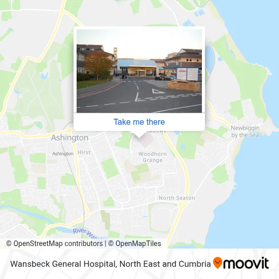 How to Get to Wansbeck General Hospital in Northumberland by Bus or Train?