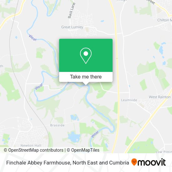 How to Get to Finchale Abbey Farmhouse in County Durham by Bus?