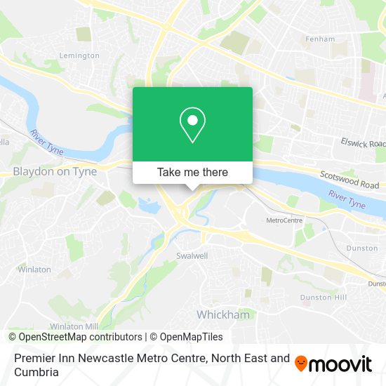 How to Get to Premier Inn Newcastle Metro Centre in Gateshead by Bus ...