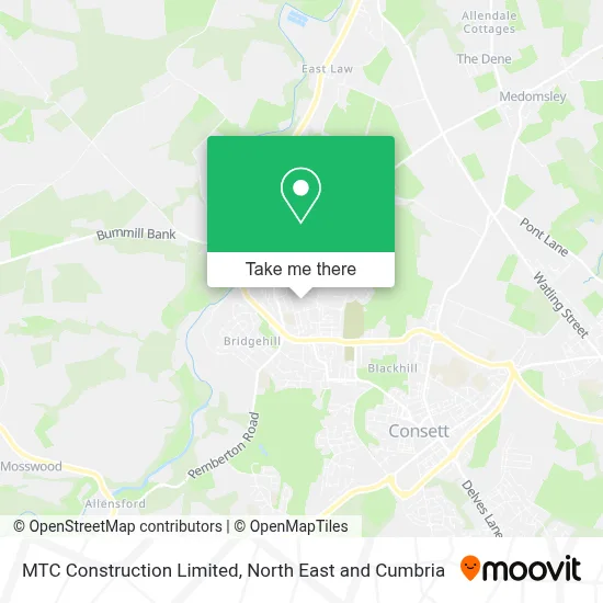 How to Get to MTC Construction Limited in County Durham by Bus?