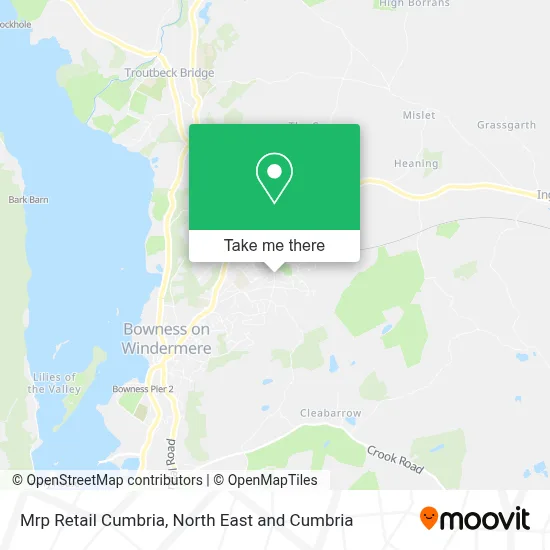 How to Get to Mrp Retail Cumbria in South Lakeland by Train?