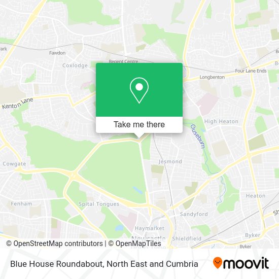 How to Get to Blue House Roundabout in Newcastle Upon Tyne by Bus ...