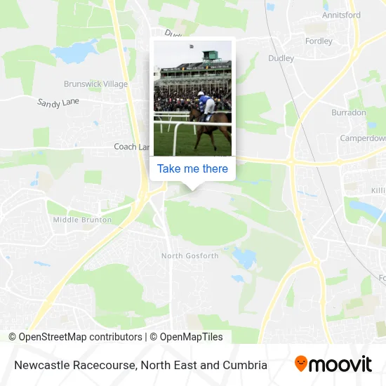 How to Get to Newcastle Racecourse in Newcastle Upon Tyne by Bus or ...