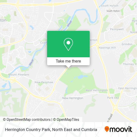 How to Get to Herrington Country Park in Sunderland by Bus or Underground?