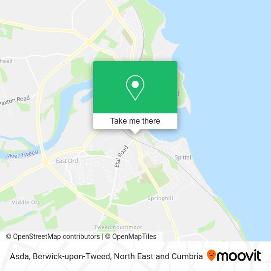 How to Get to Asda, Berwick-upon-Tweed in Northumberland by Bus?