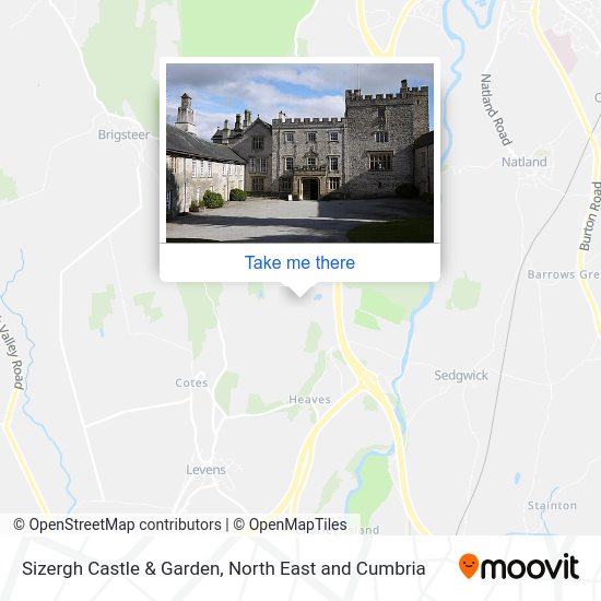 How to get to Sizergh Castle & Garden with public transport?