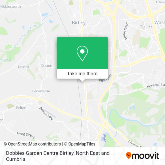 How to Get to Dobbies Garden Centre Birtley in Gateshead by Bus or Train?